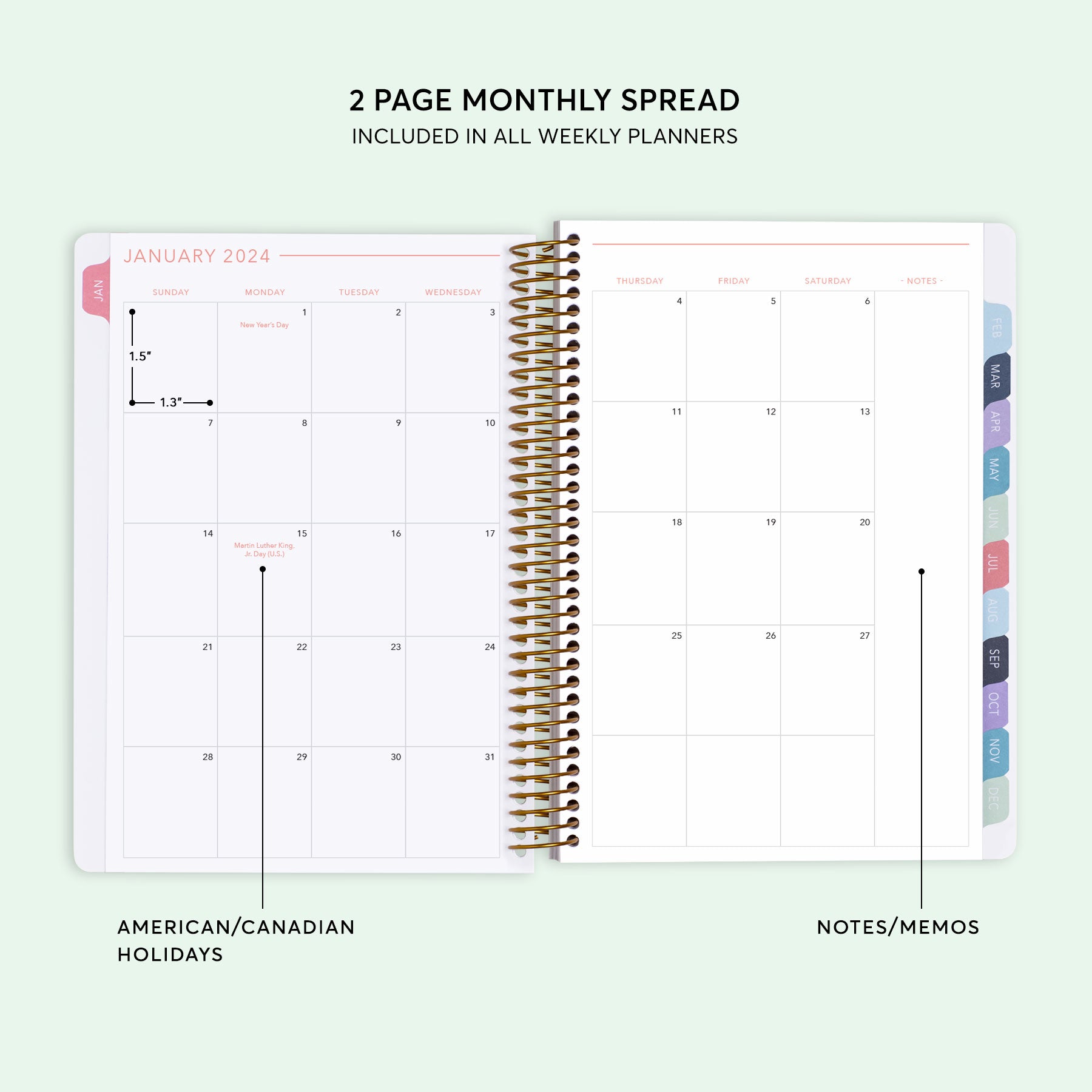 Pink Watercolor Ombre School Planner | Customizable for Students